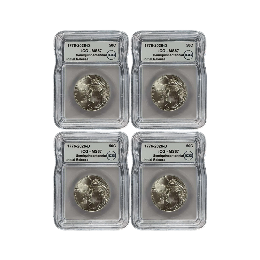 2026-D Enduring Liberty Semiquincentennial Half Dollar - ICG MS67 Init